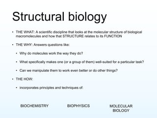 Intro to structural biology | PPTX