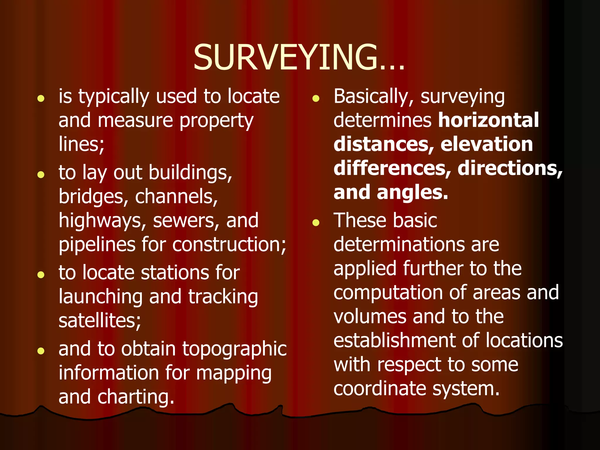 Introduction to Land Surveying | PPTX