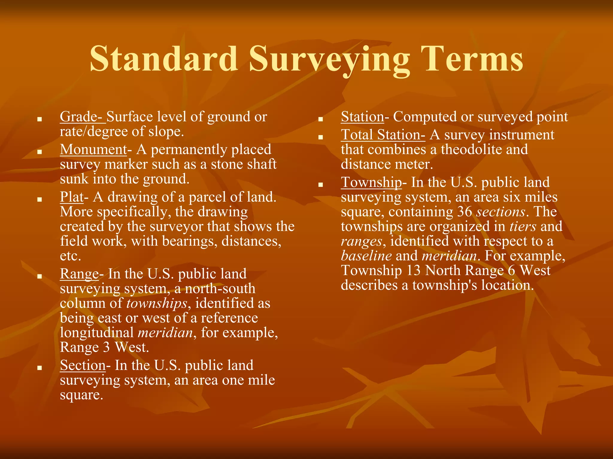 Introduction to Land Surveying | PPTX
