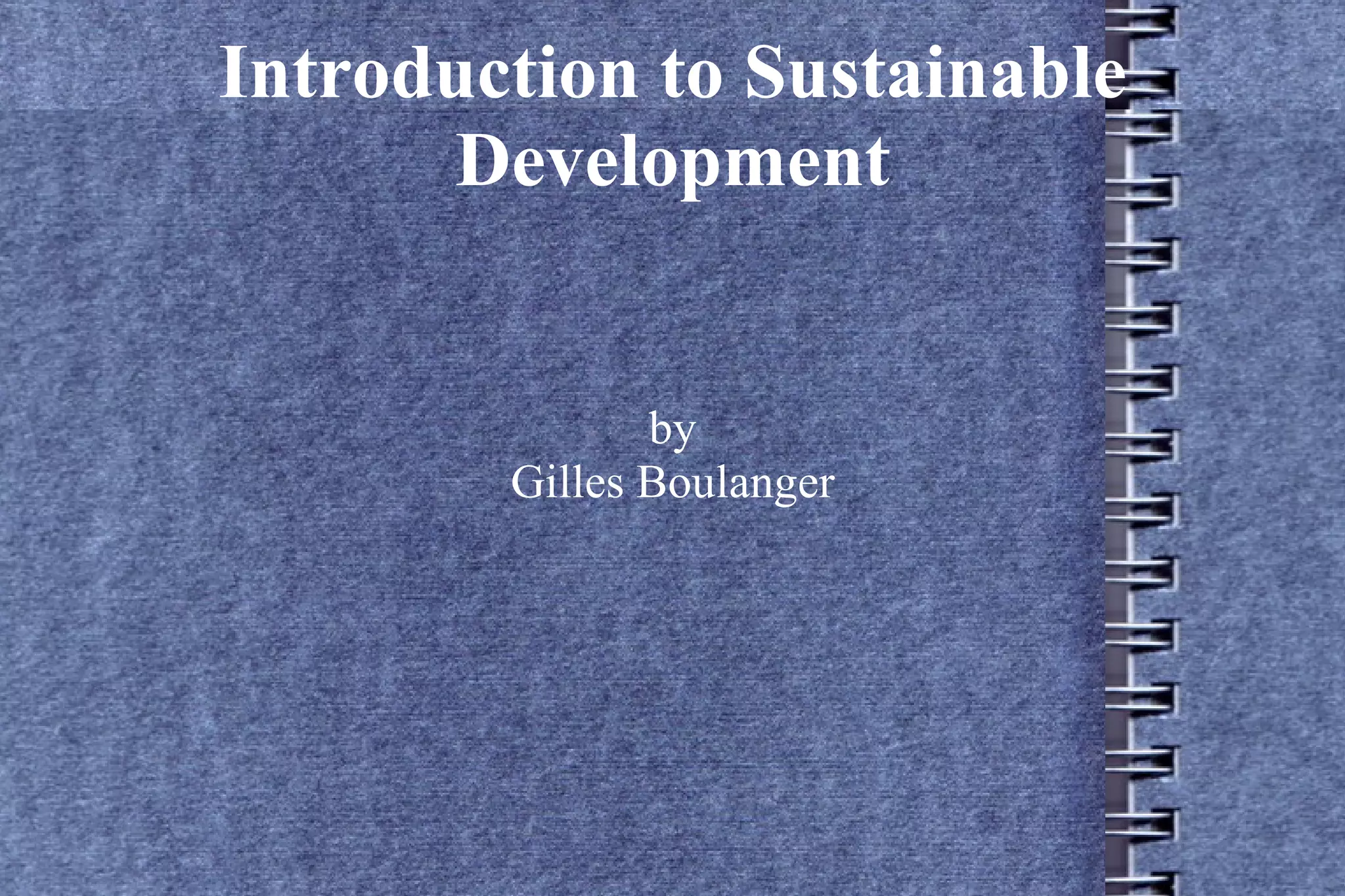 Intro To Sustainable Development | PPT