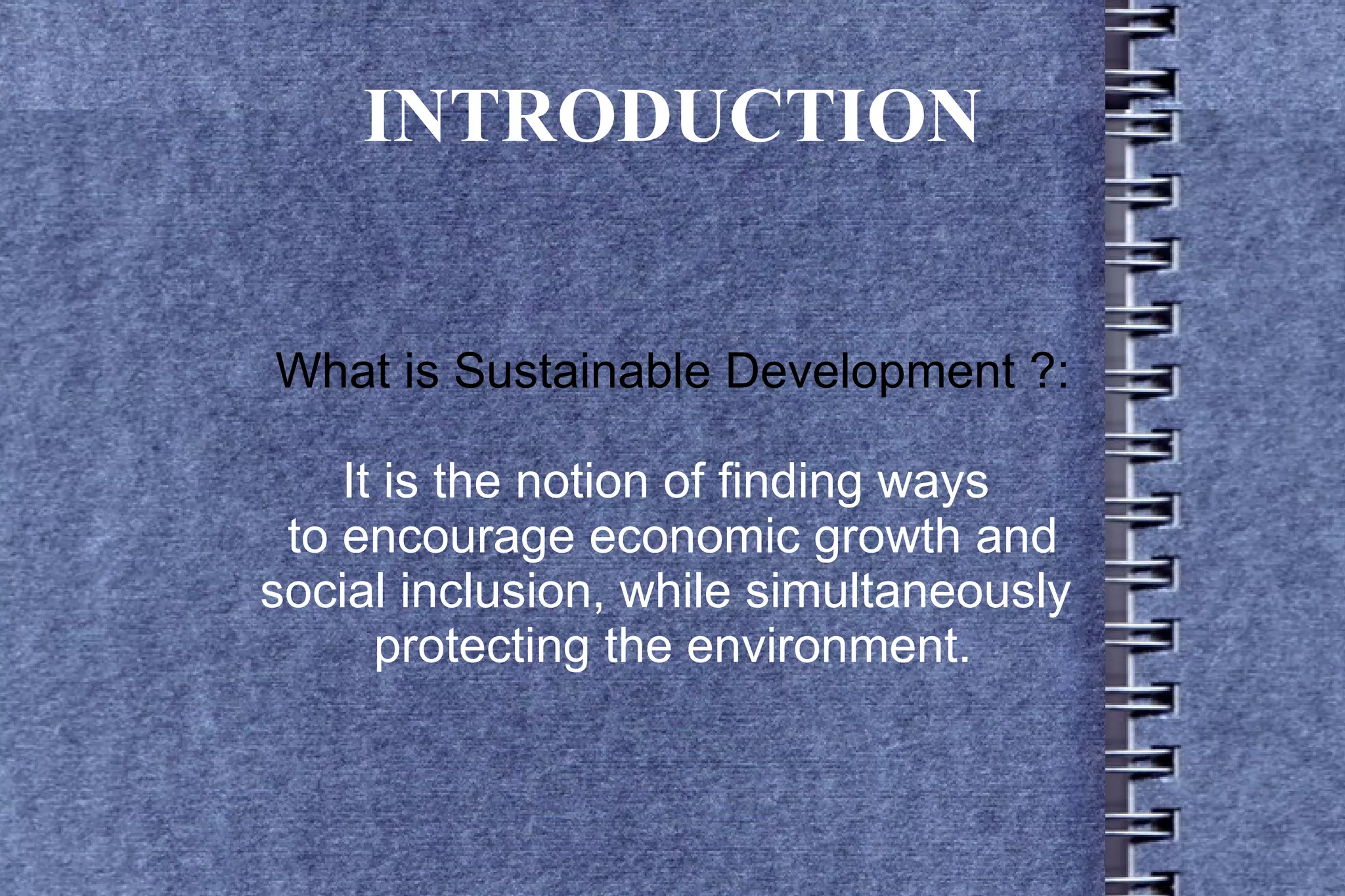 Intro To Sustainable Development | PPT