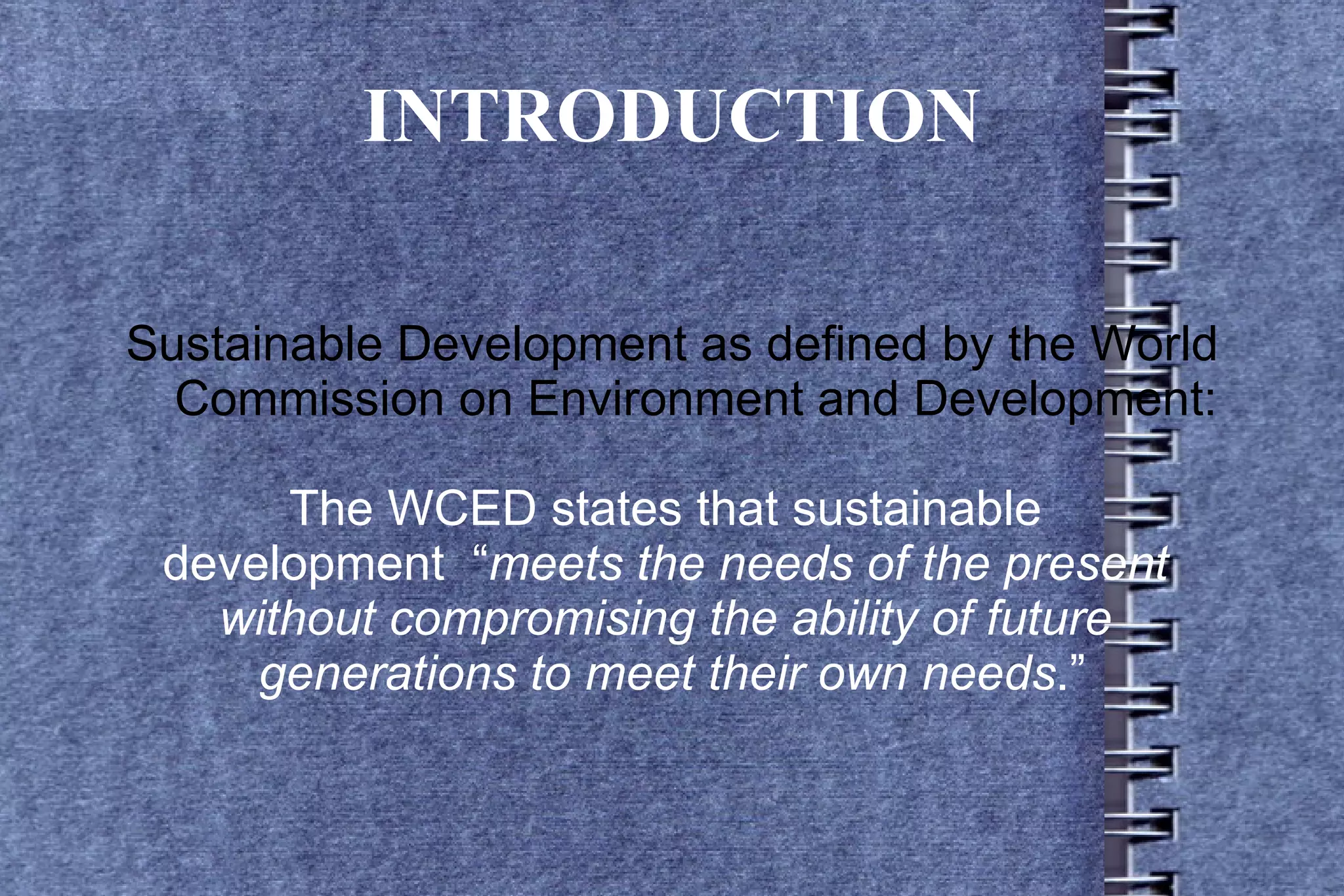 Intro To Sustainable Development | PPT