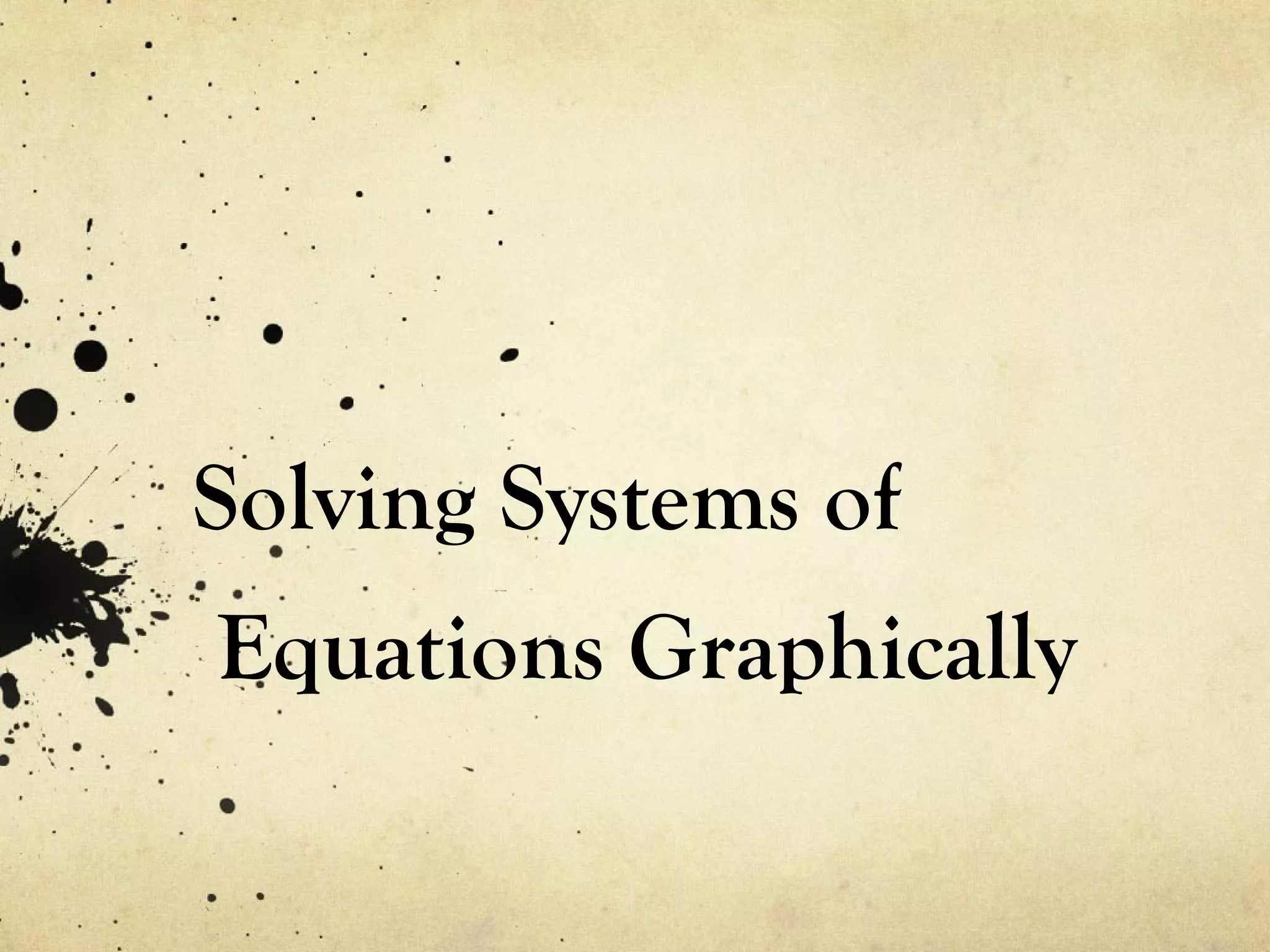 Intro to systems_of_linear_equations | PPT