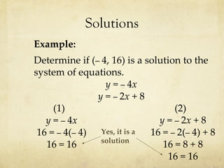 Intro to systems_of_linear_equations | PPT