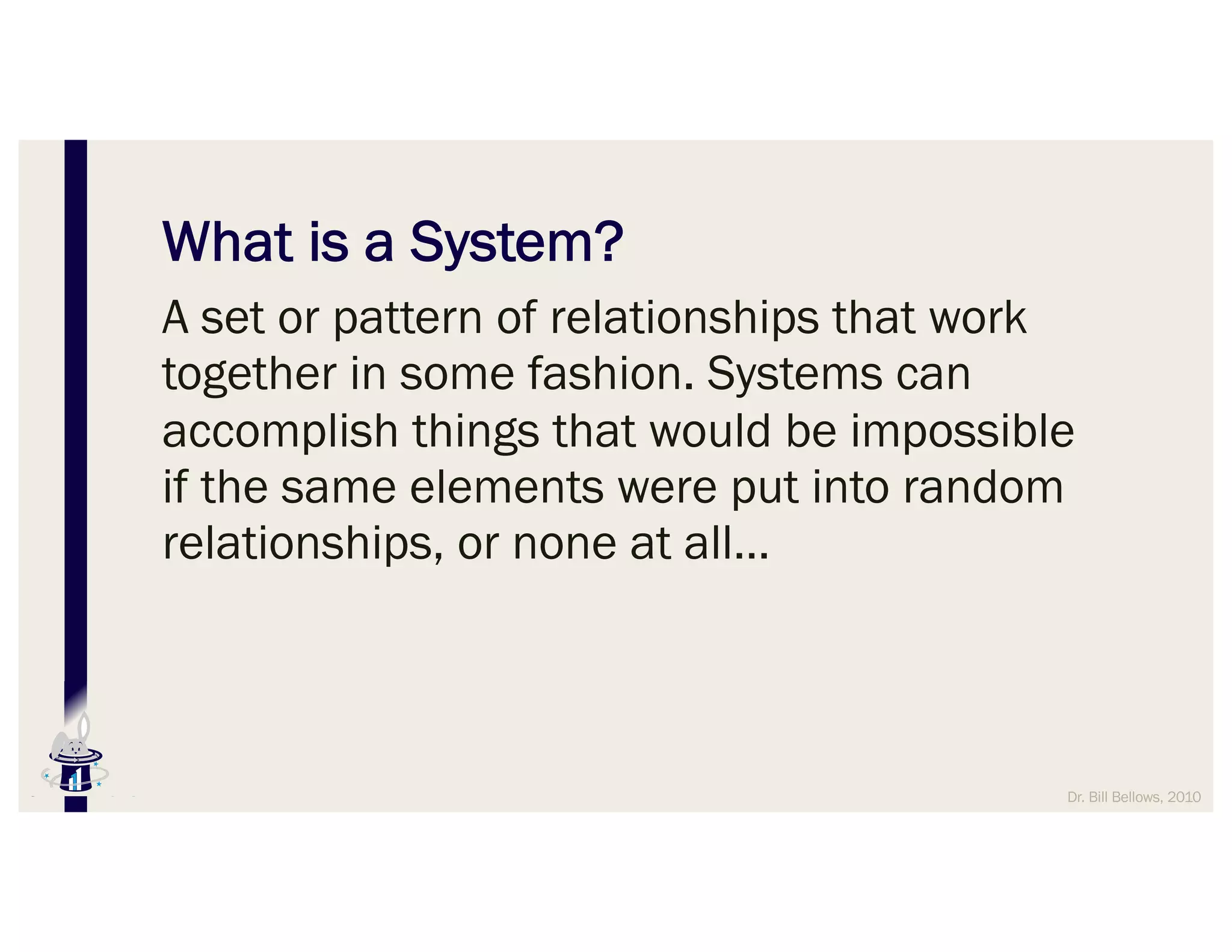 Intro to Systems Thinking | PPT