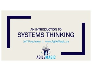 Intro to Systems Thinking | PPT