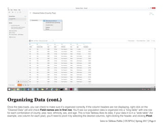 Intro to Tableau Public | PDF