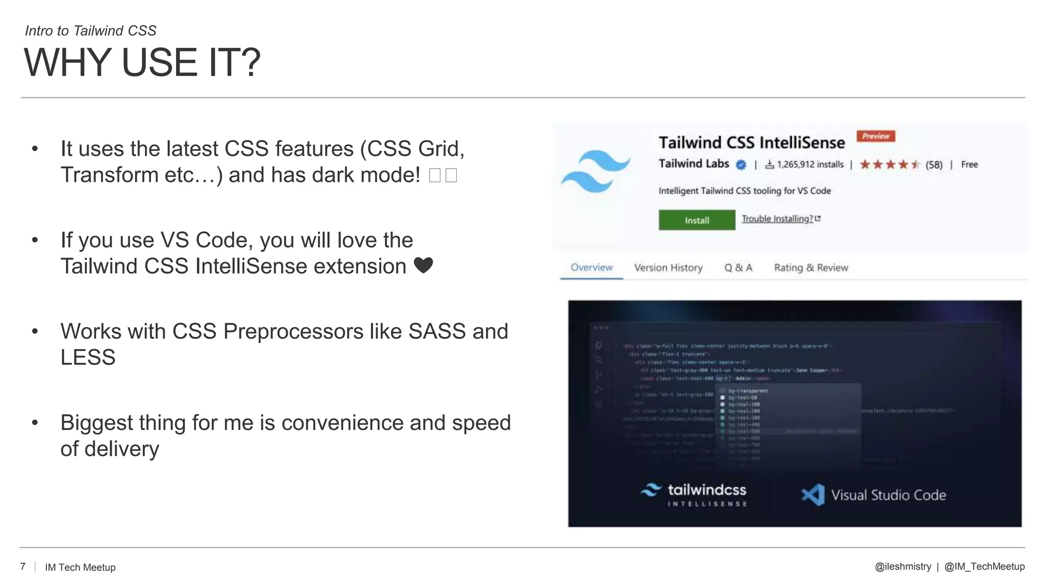Introduction to Tailwind CSS - IM Tech Meetup - May 2022.pptx