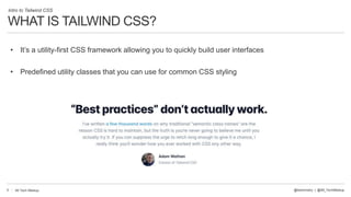 Introduction to Tailwind CSS - IM Tech Meetup - May 2022.pptx
