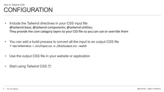 Introduction to Tailwind CSS - IM Tech Meetup - May 2022.pptx