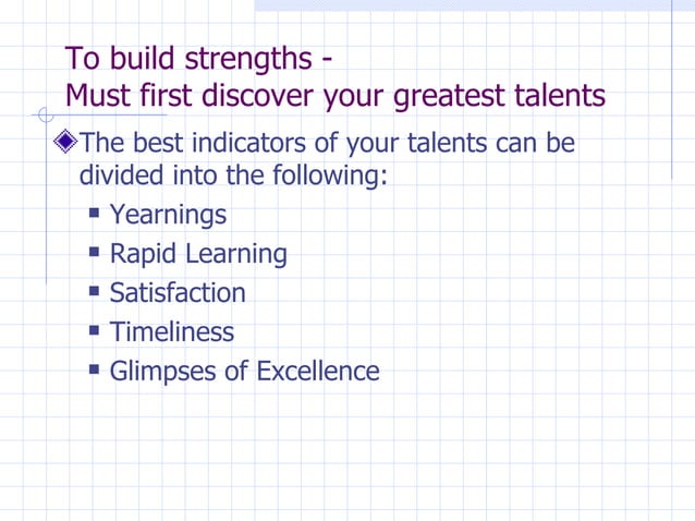 Intro To Talent Discovery And Strenghts Development | PPT