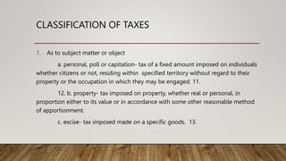 Introduction to Income Taxation in the Philippine context | PPT