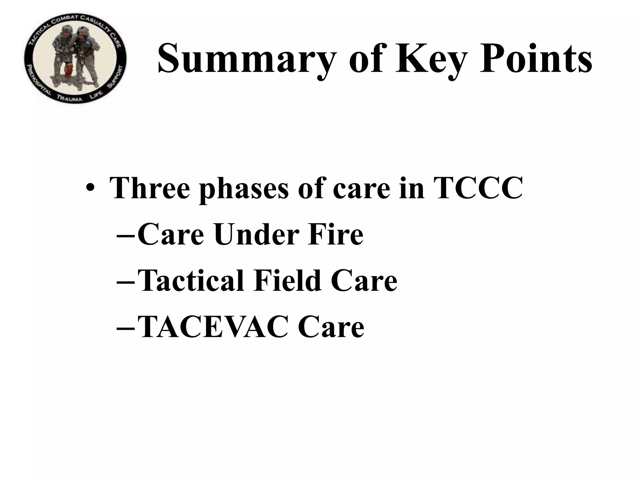 Intro to tccc | PPTX