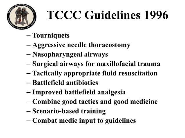 Intro to tccc | PPTX | First Aid | Injuries
