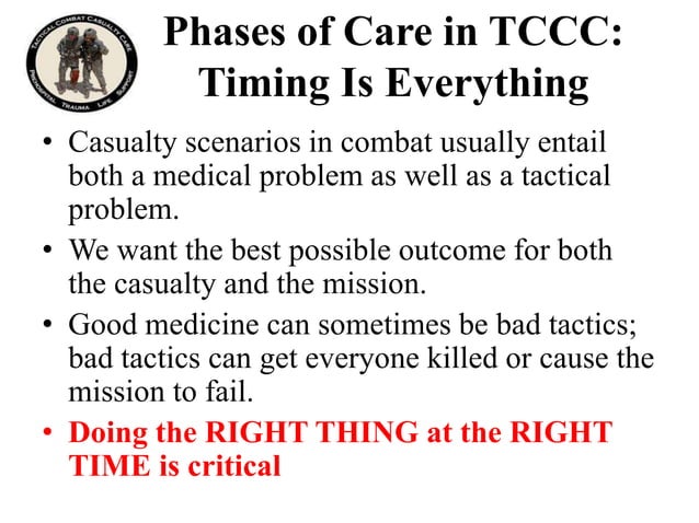 Intro to tccc | PPTX | First Aid | Injuries