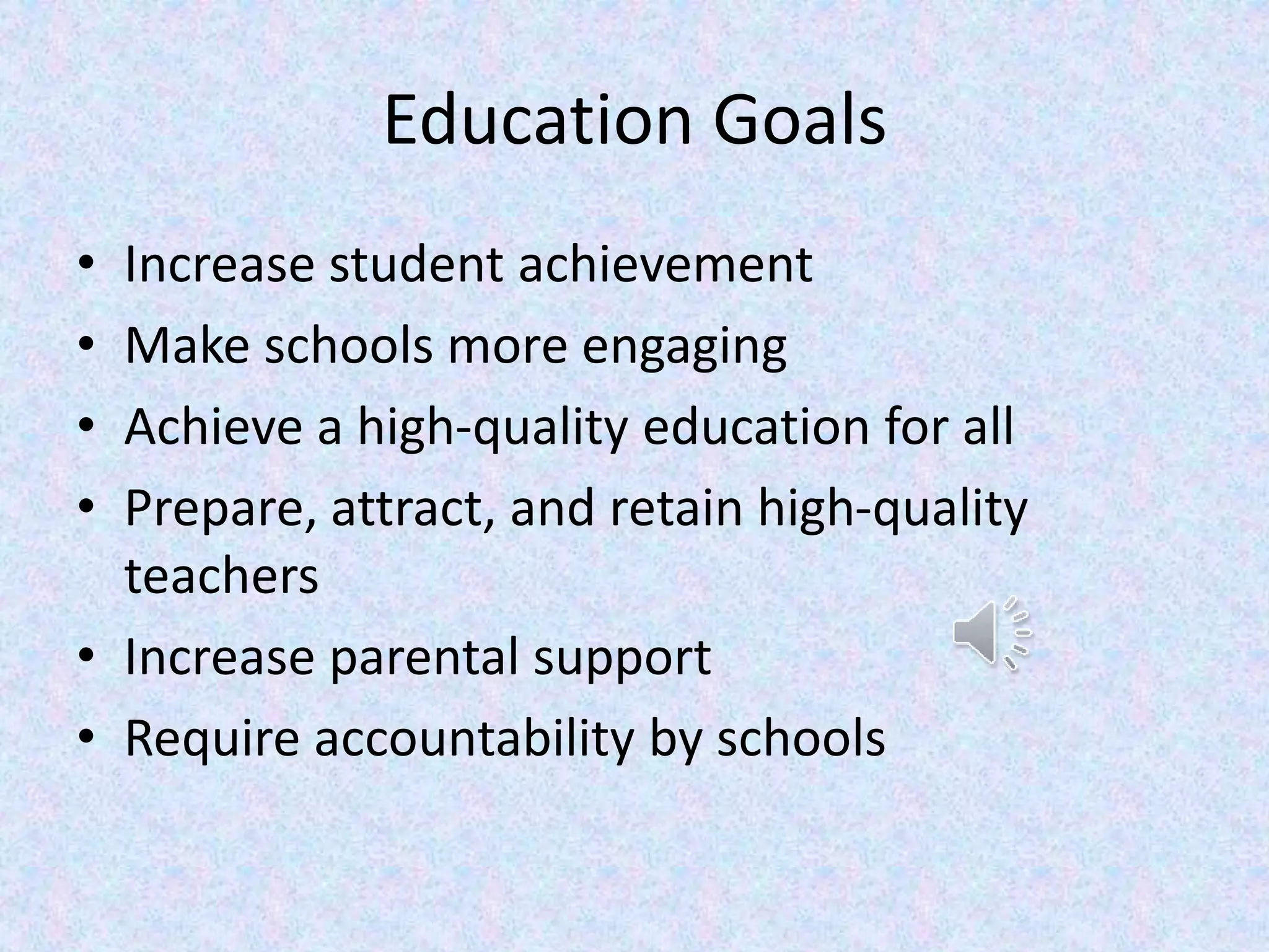 Key Educational Goals | PPSX