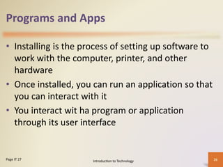 Introduction to Technology | PPTX
