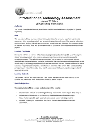 Intro To Technology Assessment | PDF