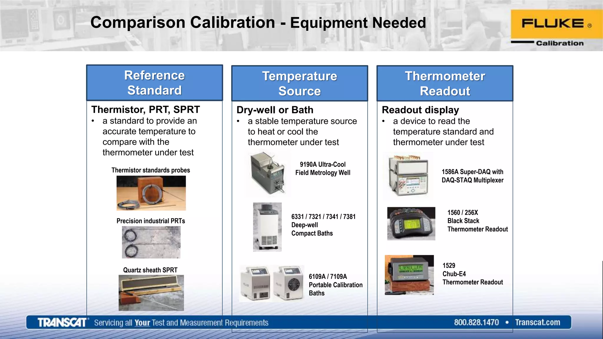 Introduction to Temperature Measurement and Calibration Presented by Fluke Calibration | PPT
