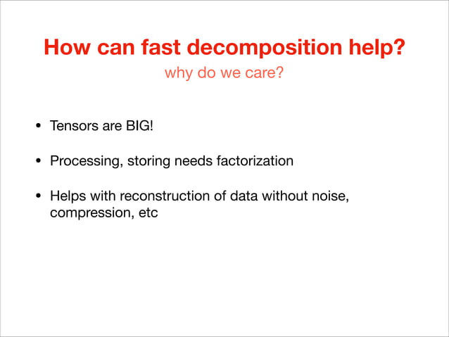 Intro to Tensors & Decompositions | PDF | Technology & Computing