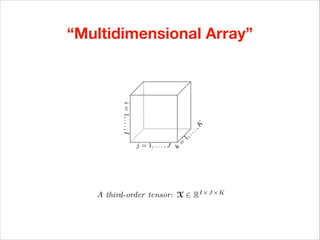Intro to Tensors & Decompositions | PDF