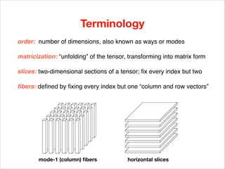Intro to Tensors & Decompositions | PDF