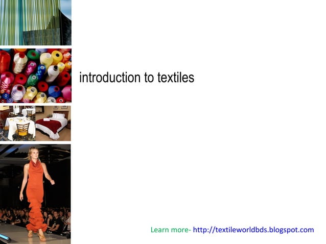 Introduction of textiles | PPT