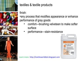 Introduction of textiles | PPT