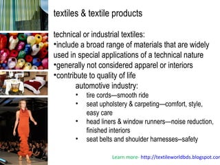 Introduction of textiles | PPT