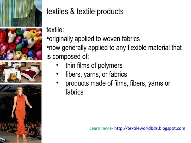 Introduction of textiles | PPT