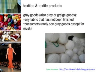 Introduction of textiles | PPT