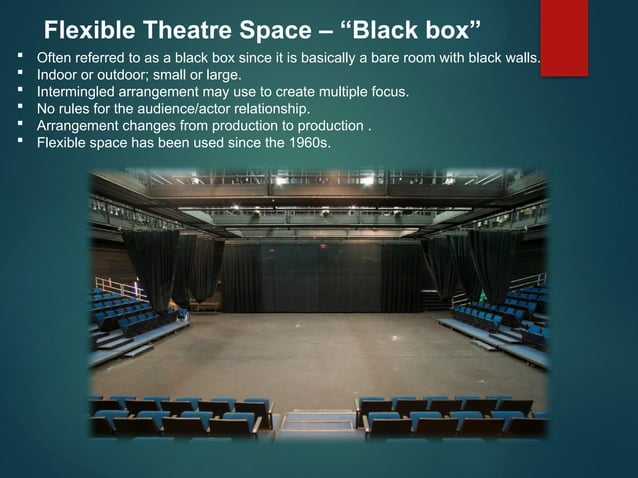 Introduction to Theatre Theatre Spaces and Venues | PPTX