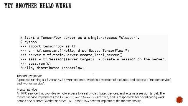 Intro To The Distributed Version Of Tensorflow