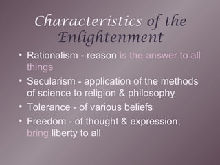 Intro to the Enlightenment | PPT