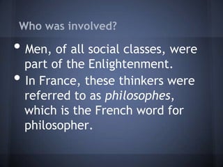 Intro to the enlightenment 2013 (wiki) | PPT