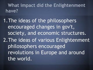 Intro to the enlightenment 2013 (wiki) | PPT