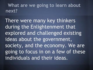 Intro to the enlightenment 2013 (wiki) | PPT