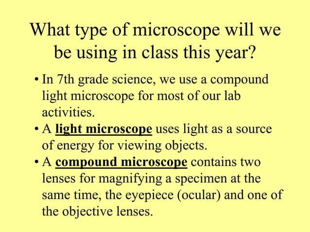 Intro to the Microscope ALL TYPES PPT.pptx | Free Download