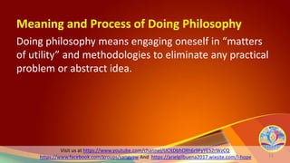 Intro to the philosophy of the human person Chapter 1 the process of ...