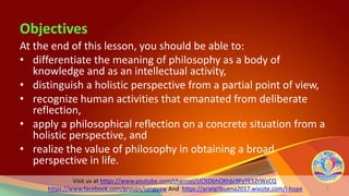 Intro to the philosophy of the human person Chapter 1 the process of ...
