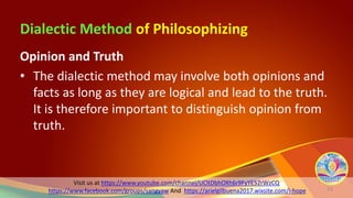 Intro to the philosophy of the human person _ ch 2-2 dialectic method ...