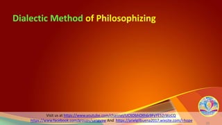 Intro to the philosophy of the human person _ ch 2-2 dialectic method ...