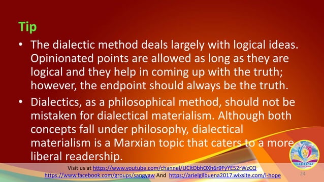 Intro to the philosophy of the human person _ ch 2-2 dialectic method ...