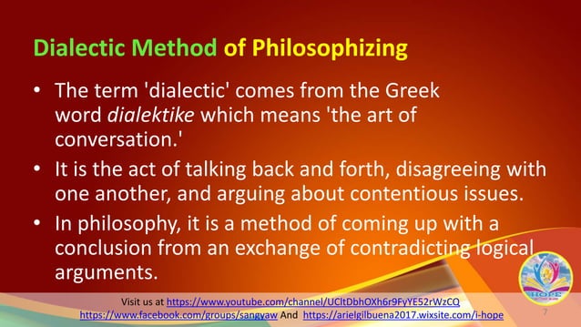 Intro to the philosophy of the human person _ ch 2-2 dialectic method ...