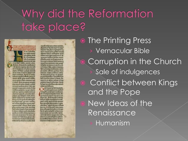 Intro to the reformation | PPTX