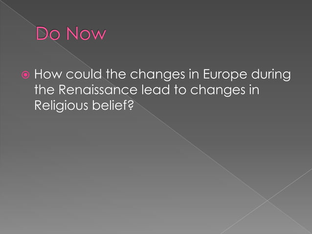 Intro to the reformation | PPT