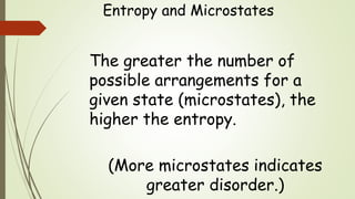 Chem 2 - The Second Law of Thermodynamics: Spontaneous Reactions and ...