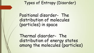 Chem 2 - The Second Law of Thermodynamics: Spontaneous Reactions and ...