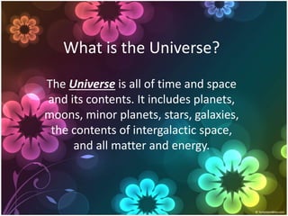 Intro to the universe and the solar system | PPTX
