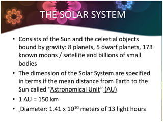 Intro to the universe and the solar system | PPTX